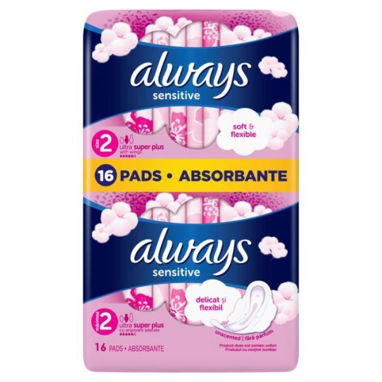 Always Ultra Sensitive Super Duo 16 komada - Online apoteka Srbotrade