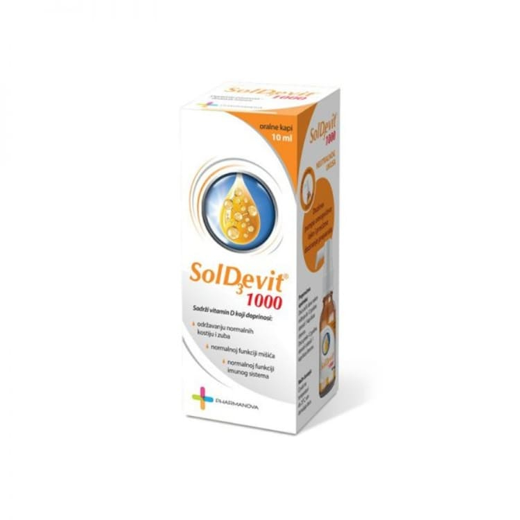 Soldevit D3 1000IU kapi 10ml - Online apoteka Srbotrade