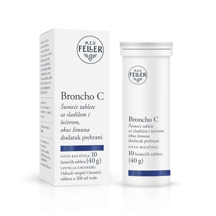 Feller Broncho Akut C 10 šumećih tableta - Online apoteka Srbotrade