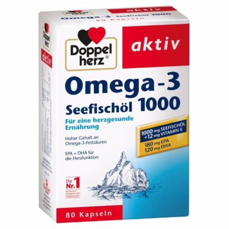 Doppelherz Aktiv Omega 3 1000mg 80 kapsula - Online apoteka Srbotrade