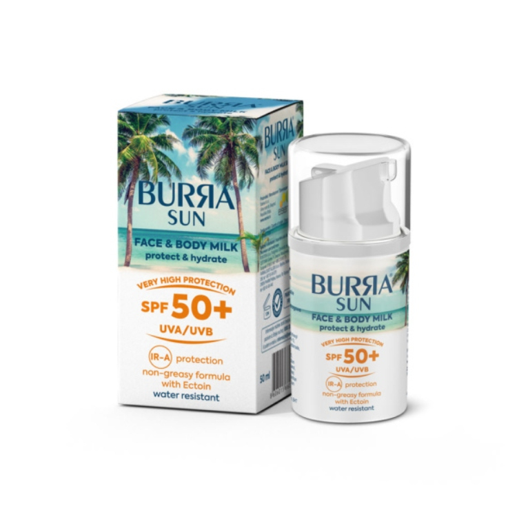 Burra Sun Face and Body Milk SPF50+ 50ml - Online apoteka Srbotrade